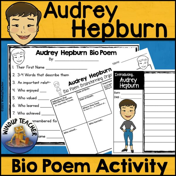 Audrey Hepburn Poem Writing Activity | Made By Teachers