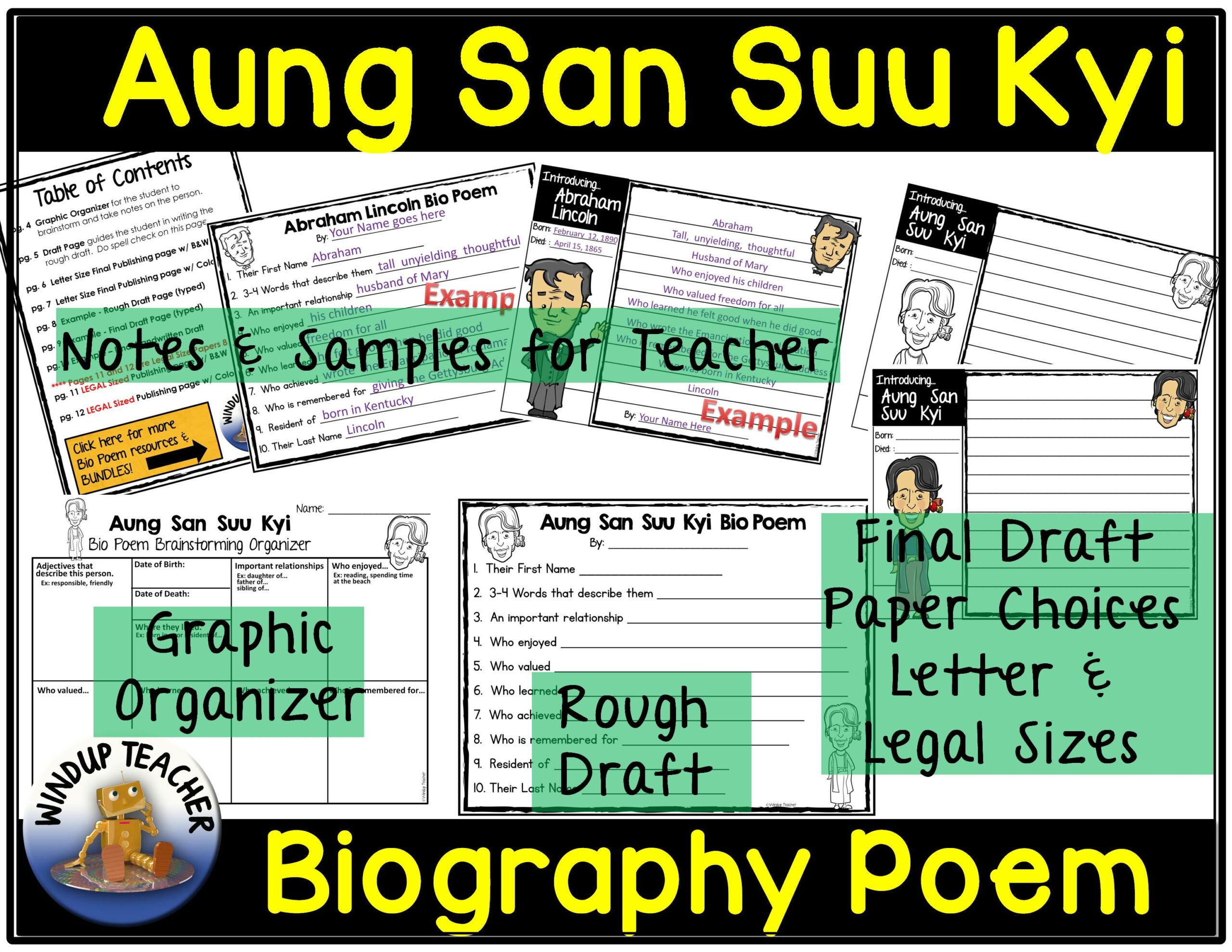 Aung San Suu Kyi Poem Writing Activity | Made By Teachers