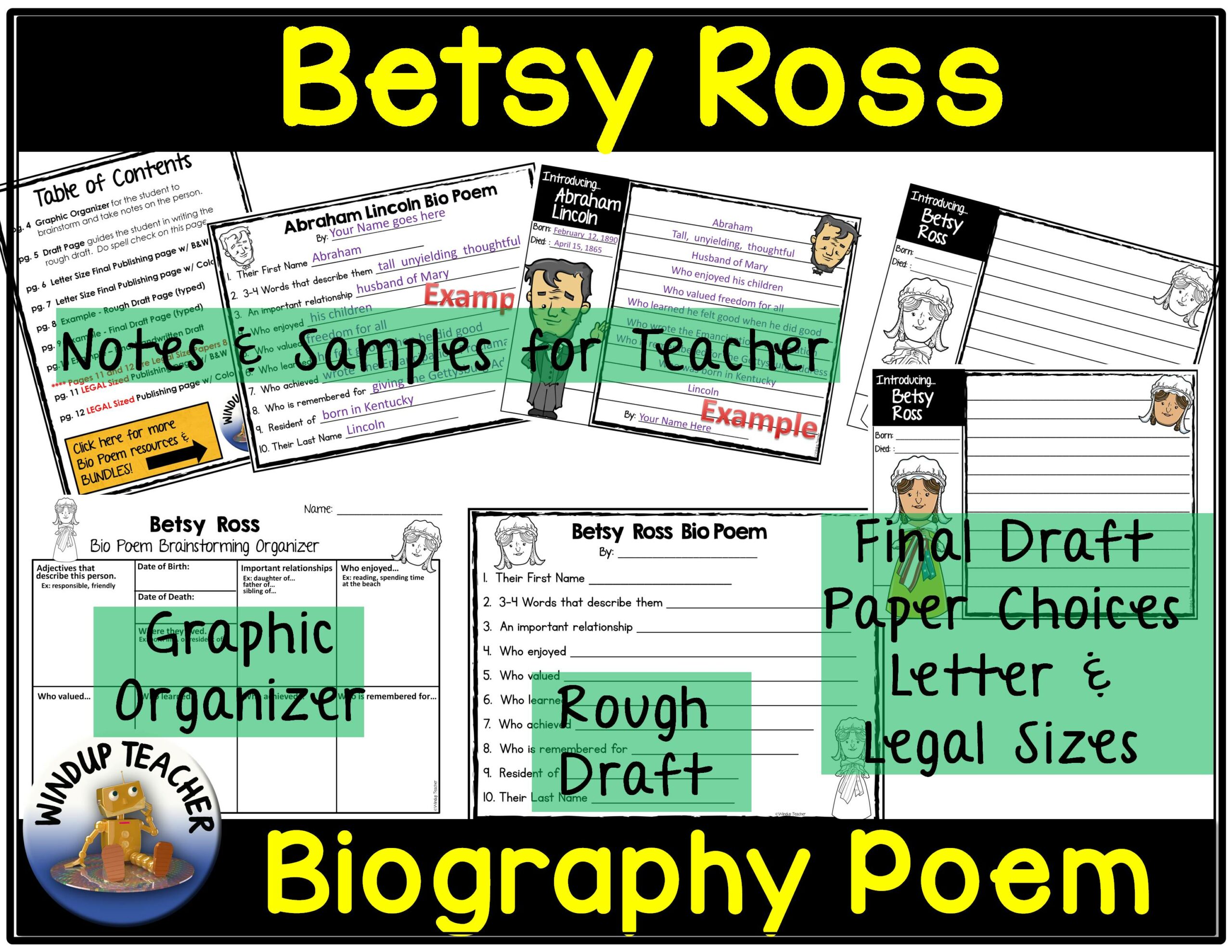 Betsy Ross Poem Writing Activity | Made By Teachers
