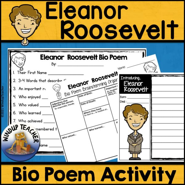 Eleanor Roosevelt Poem Writing Activity | Made By Teachers