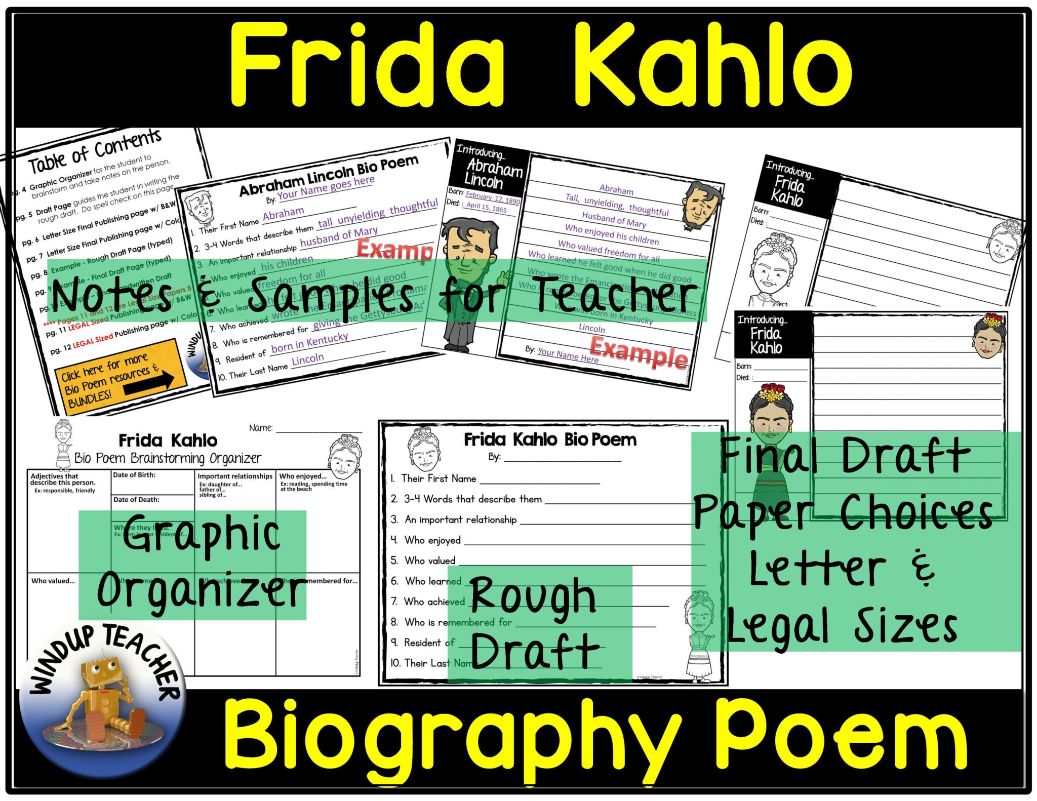 Frida Kahlo Poem Writing Activity | Made By Teachers