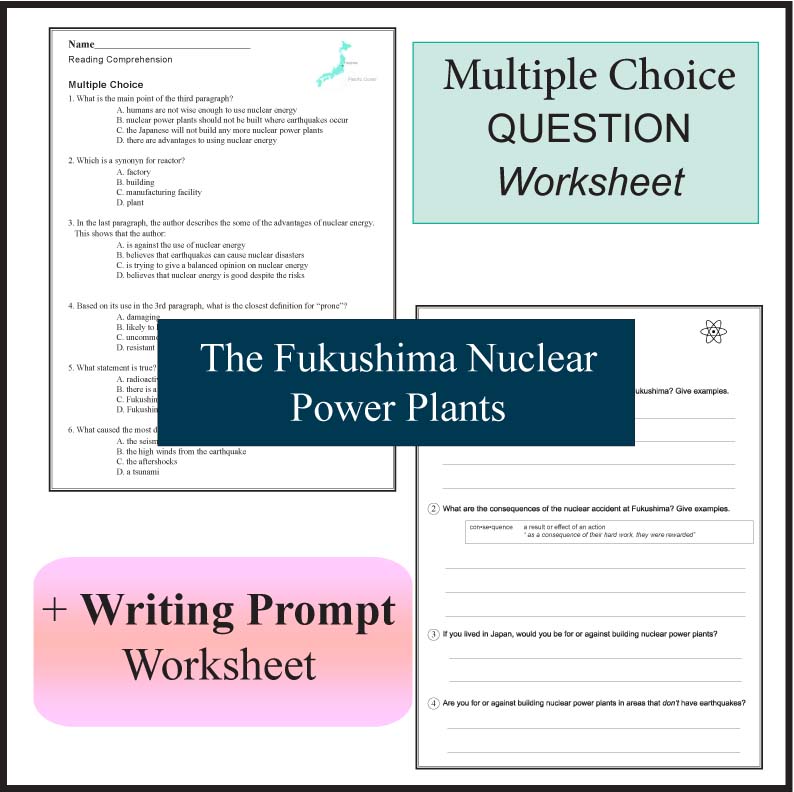 Earthquake Fukushima Reading Comprehension Passage and Questions | Made ...