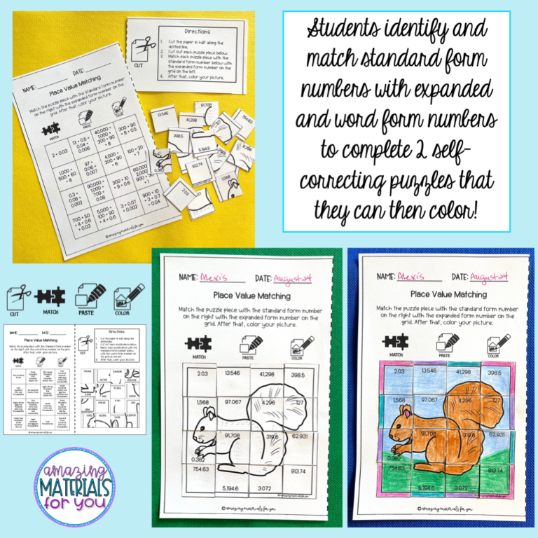 Place Value Puzzles, Mazes, and Task Cards | Made By Teachers