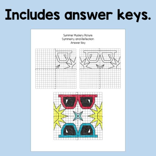 Seasons Bundle Symmetry and Reflection Math Coordinate Plane Graphing ...