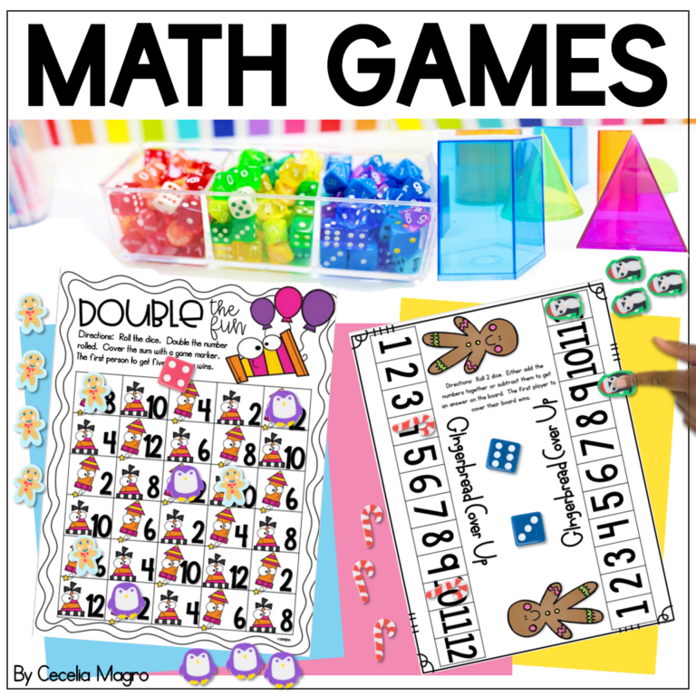 Winter Math Games No Prep Math Centers | Made By Teachers