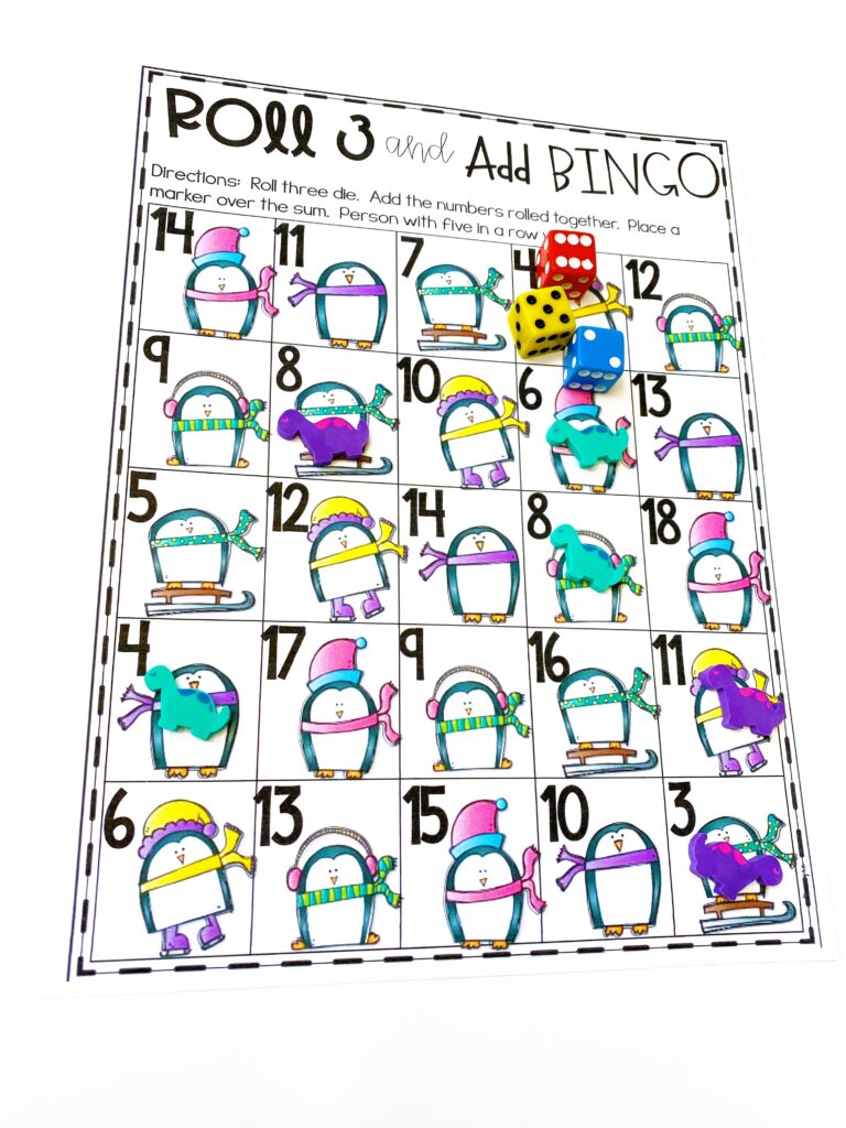 Winter Math Games No Prep Math Centers | Made By Teachers