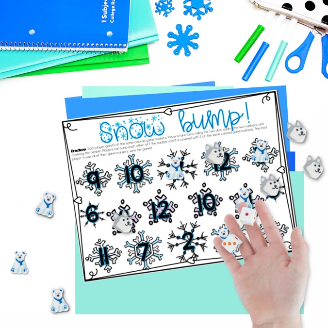 Winter Math Games No Prep Math Centers | Made By Teachers