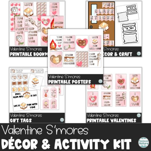 Valentine’s Day Party Decor and Activity Kit – S’mores Party Theme ...