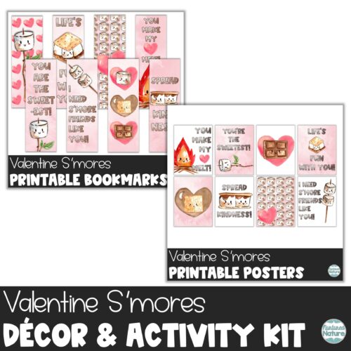 Valentine’s Day Party Decor and Activity Kit – S’mores Party Theme ...