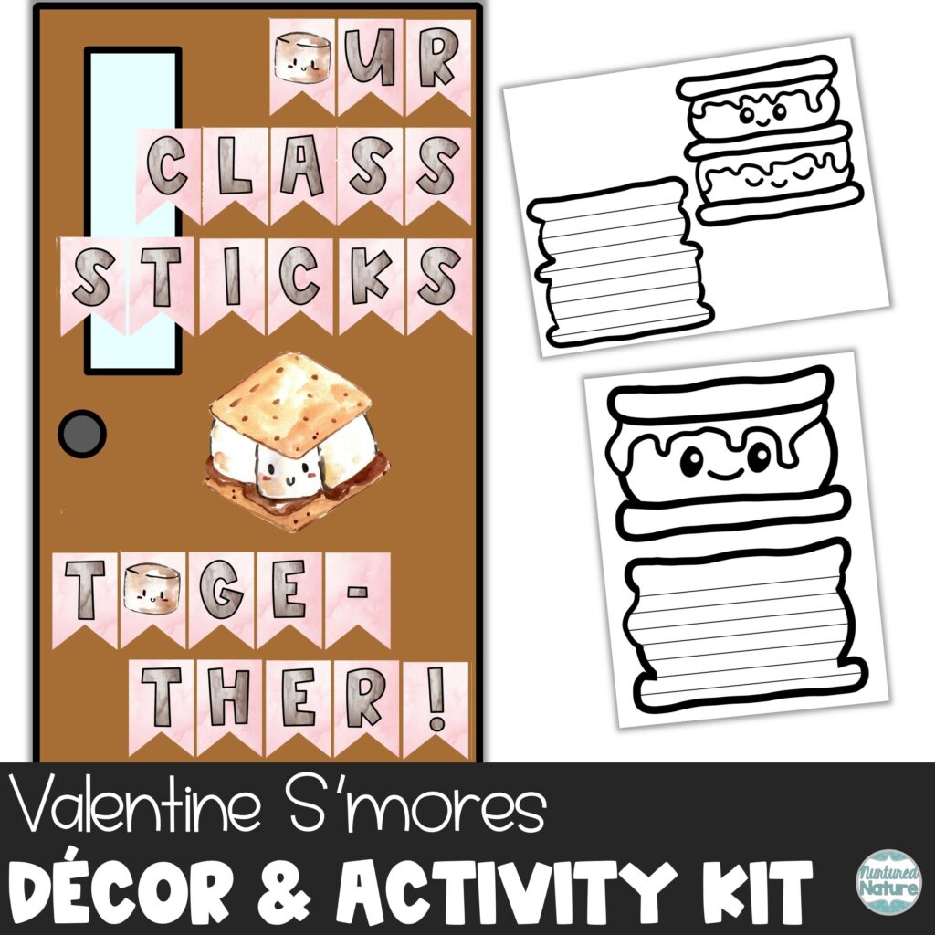 Valentine’s Day Party Decor and Activity Kit – S’mores Party Theme ...
