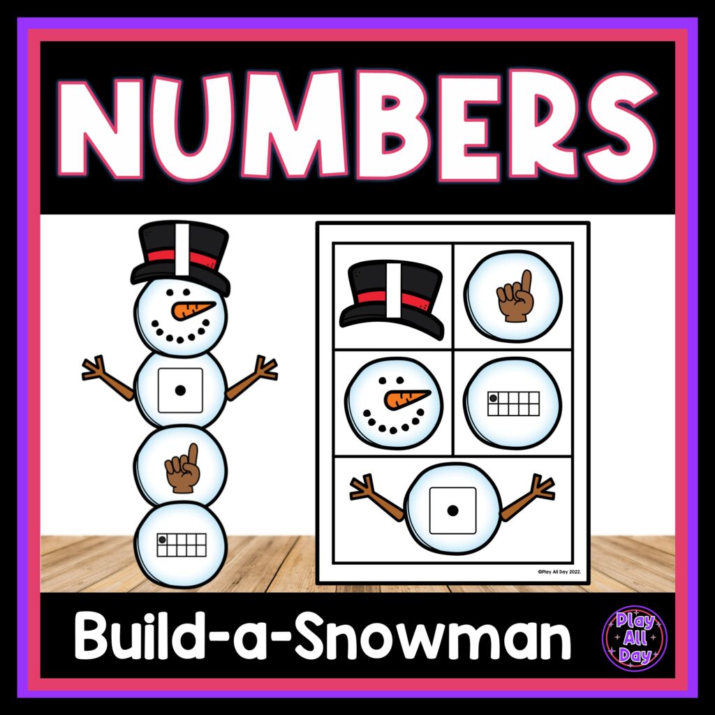 Winter Subitizing | Build a Snowman Numbers 1 to 10 | Made By Teachers