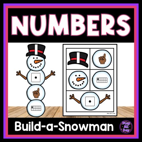Winter Subitizing | Build a Snowman Numbers 1 to 10 | Made By Teachers
