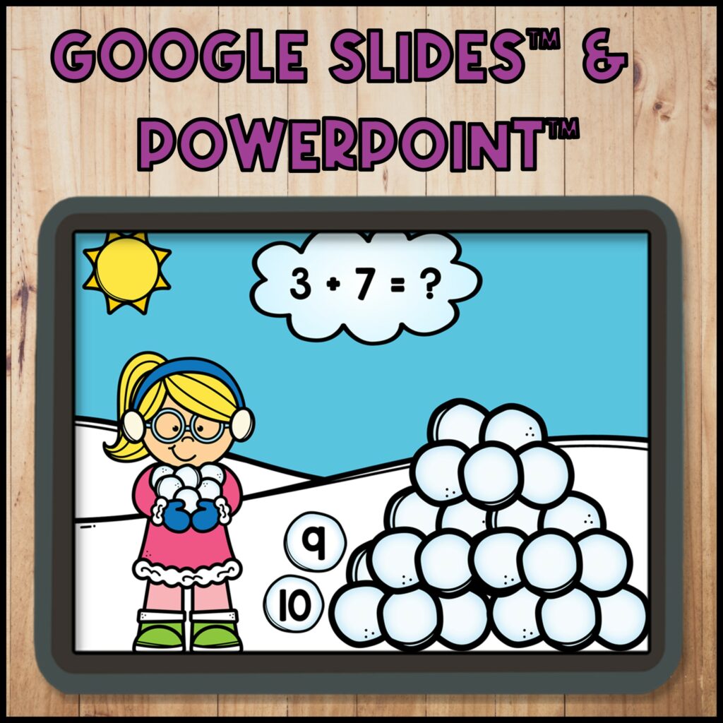 Winter Addition to 10 | Digital Interactive Addition Activities ...