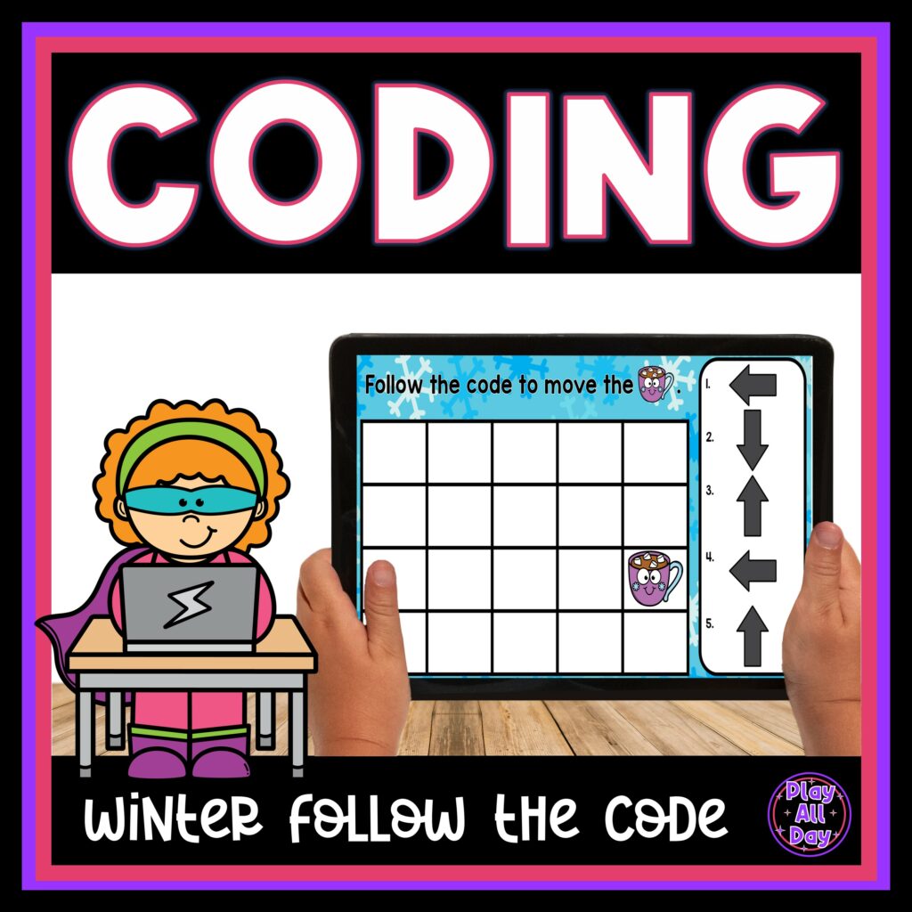 Winter Coding Activities | Digital Follow the Code for Google Slides ...