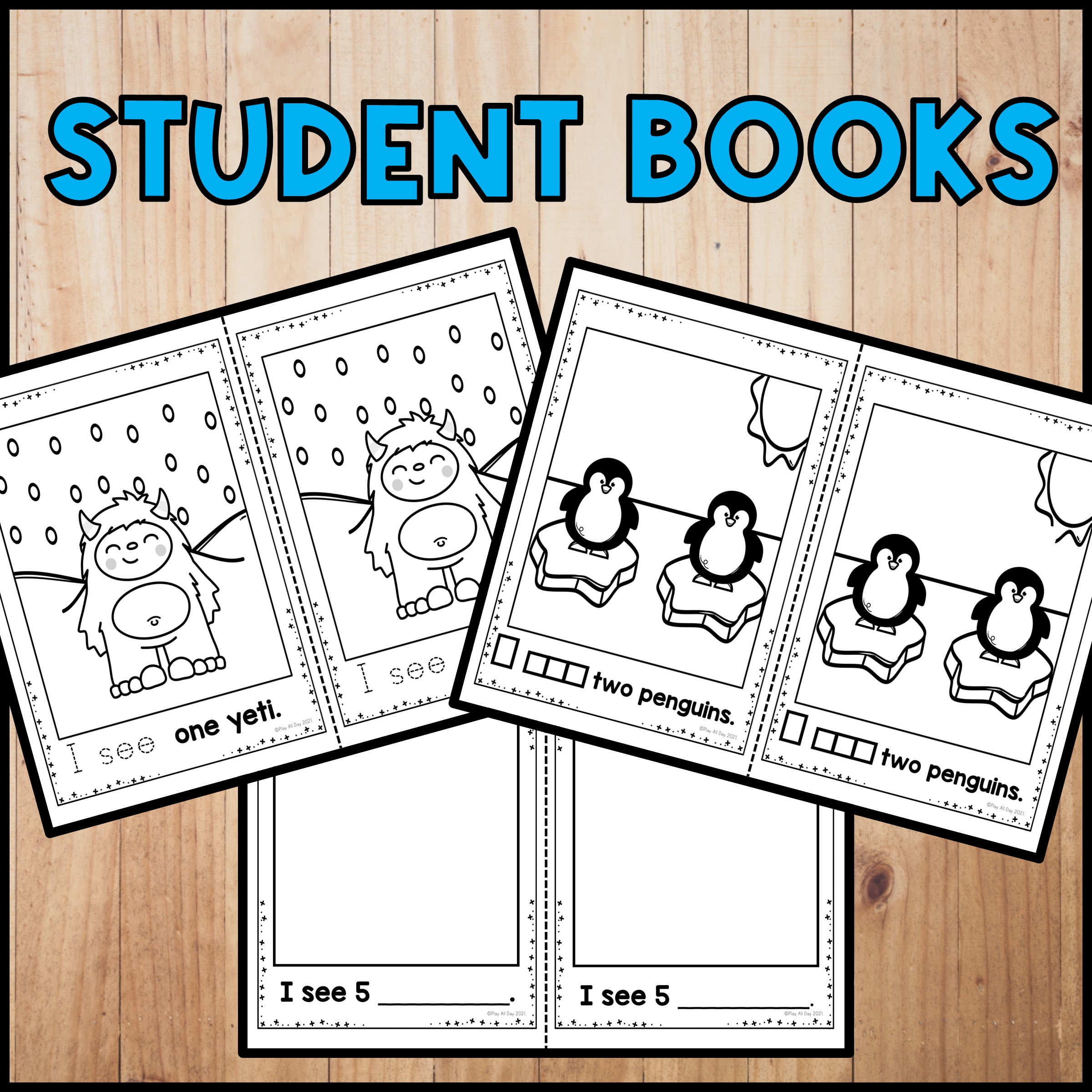 Winter Counting Emergent Reader and Student Mini Books | Made By Teachers