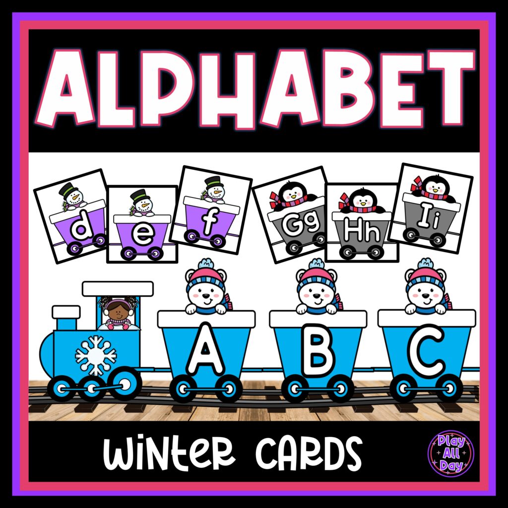 Winter Alphabet Train | Alphabet Cards | Letter Recognition | Made By ...