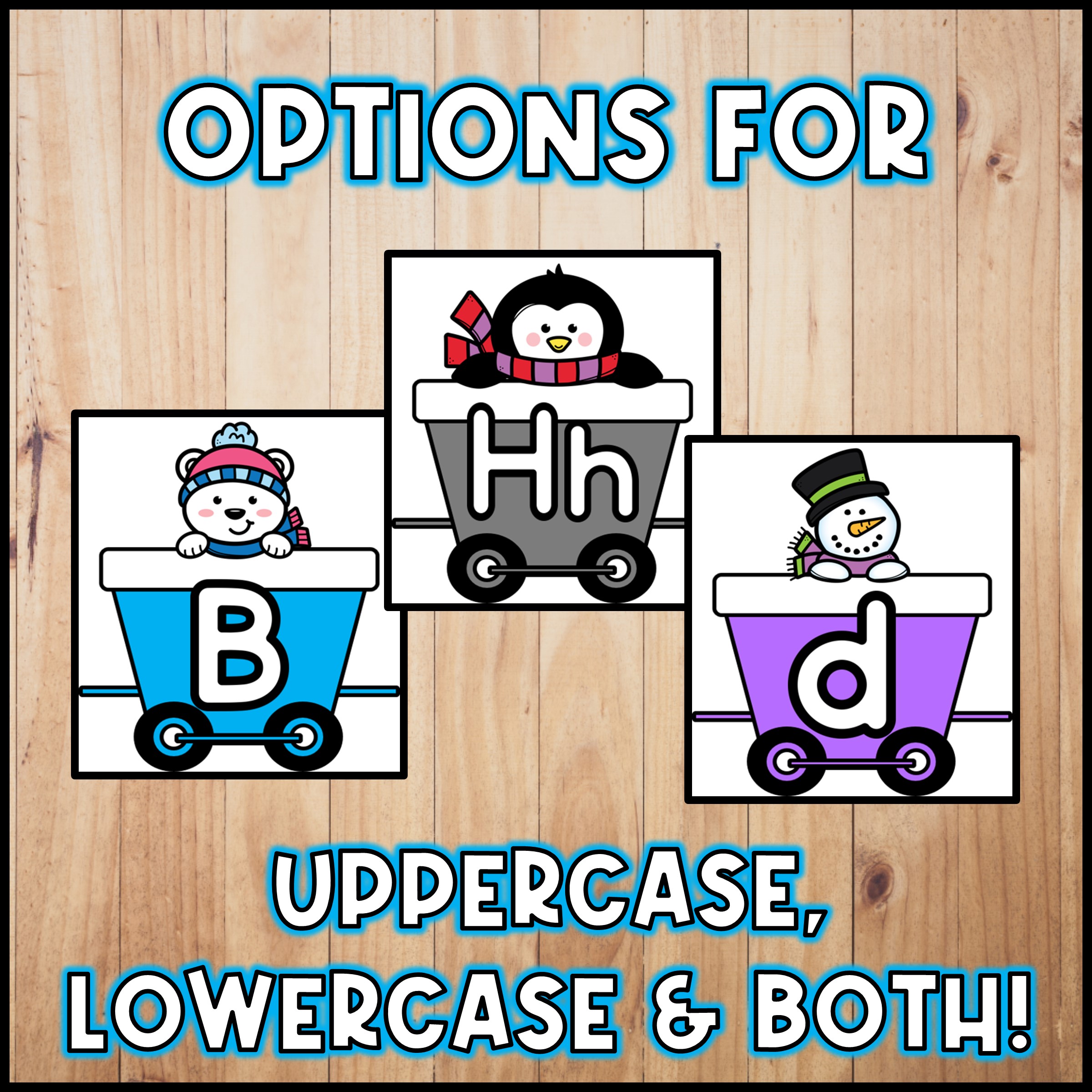 Winter Alphabet Train | Alphabet Cards | Letter Recognition | Made By ...