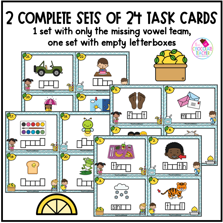 Vowel Teams - Phonics - Long Vowels - Write the Room | Made By Teachers