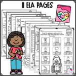 February NO Prep Valentine's Day Worksheets Math Phonics Grammar | Made ...