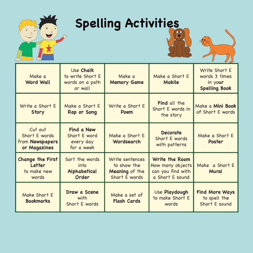 Phonics Story for Short E Sound plus Spelling Activities | Made By Teachers