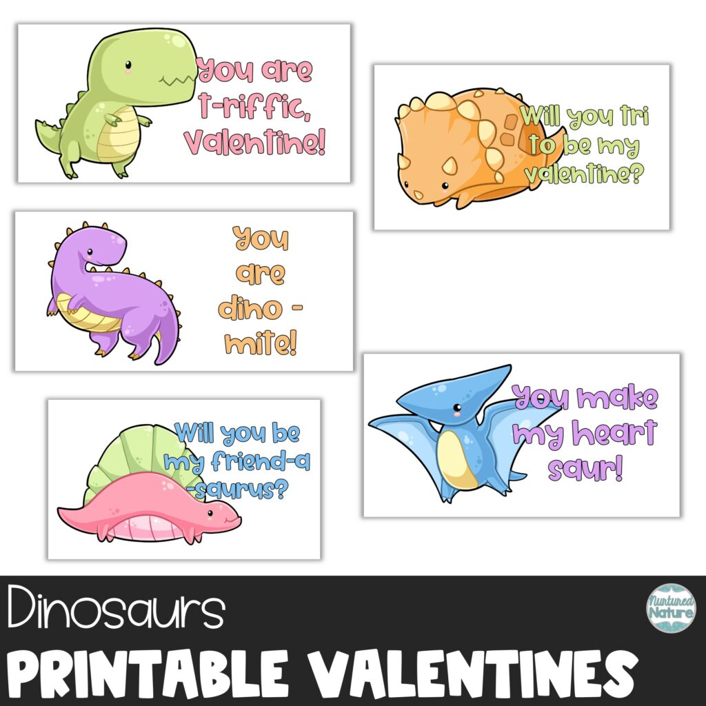 Dinosaur Printable Valentine’s Day Cards for Students | Made By Teachers