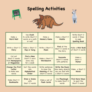Phonics Story for 4 Short O Word Families + Spelling Activities, Chart ...