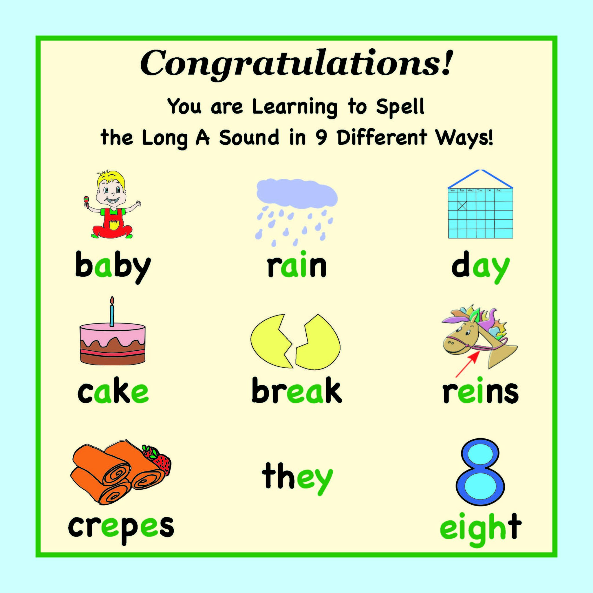 Phonics Story for Long A Vowel Sound plus Spelling Activities - Made By ...