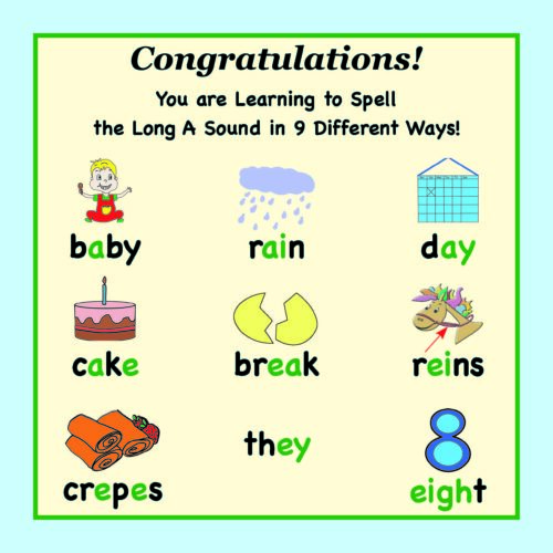 Phonics Story for 9 Long A Word Families + Spelling Activities, Chart ...