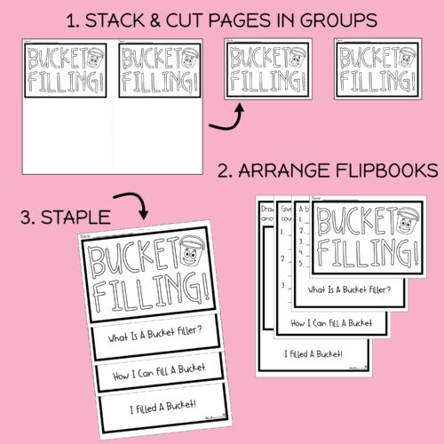 Bucket Filling Flipbooks / Supplemental Materials To Teach Kindness ...