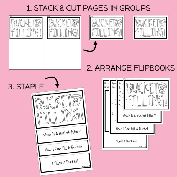 Bucket Filling Flipbooks / Supplemental Materials To Teach Kindness ...