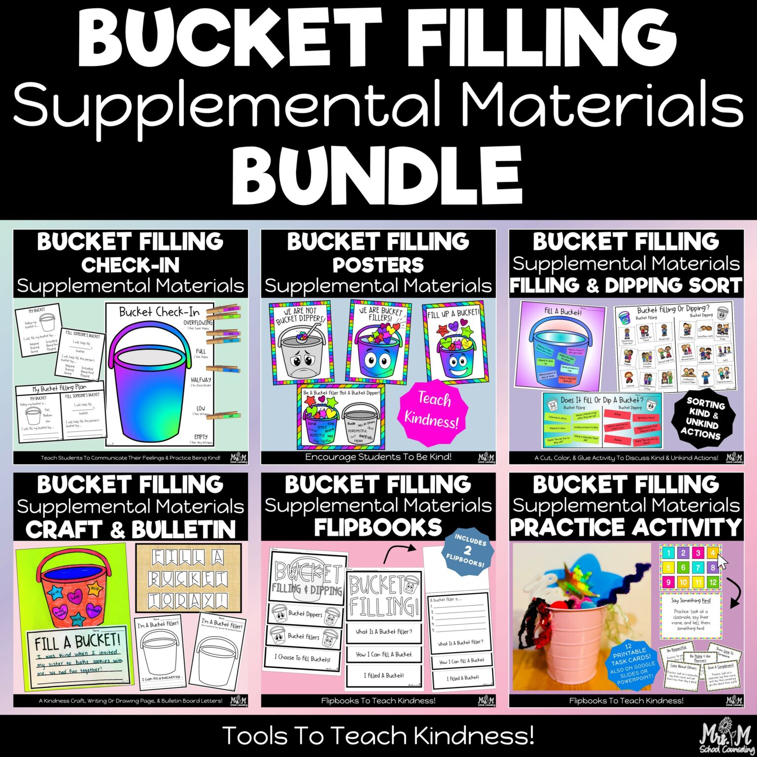 Bucket Filling & Dipping Supplemental Materials Bundle / Kindness ...