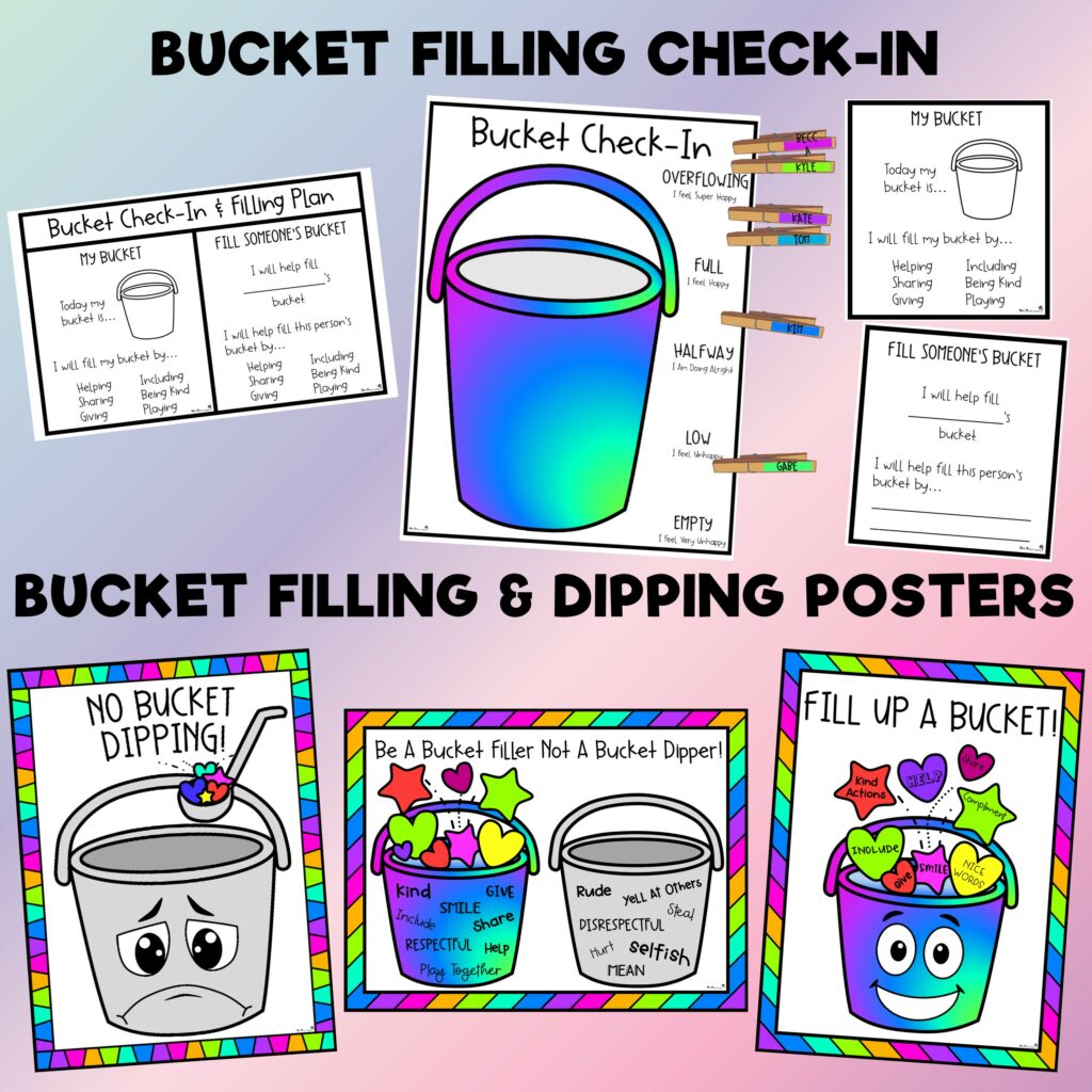 Bucket Filling & Dipping Supplemental Materials Bundle / Kindness ...