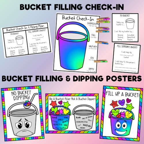 Bucket Filling & Dipping Supplemental Materials Bundle / Kindness ...