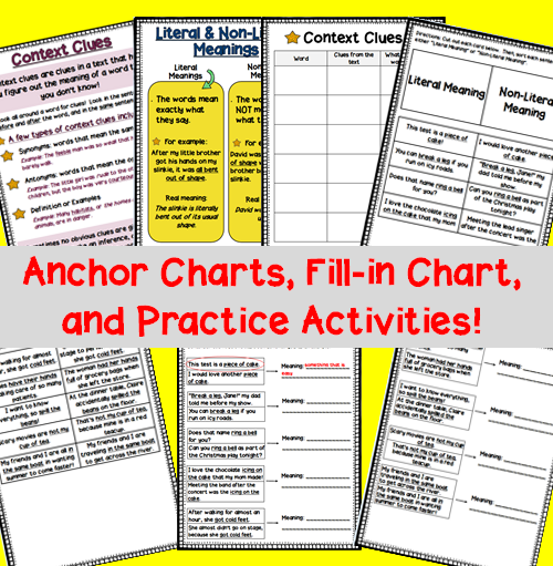 RL.3.4: Context Clues and Literal & Non-Literal Language | Made By Teachers