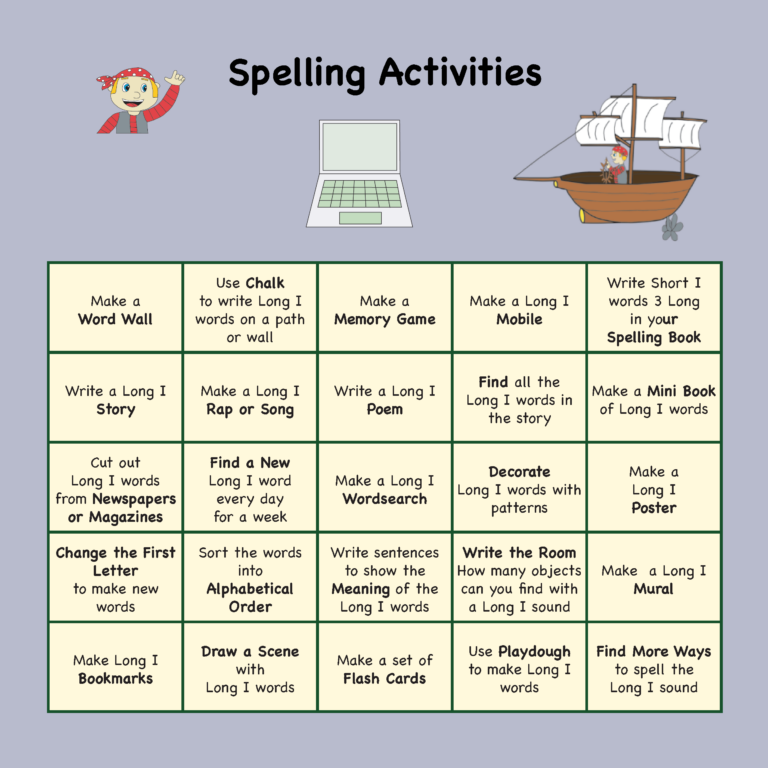 Phonics Story for Long I Vowel Sound plus Spelling Activities - Made By ...