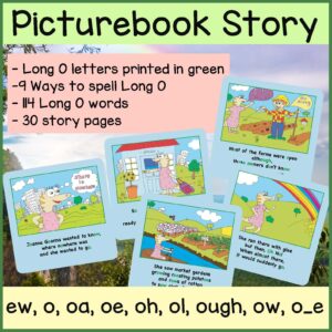 Phonics Story for 9 Long O Word Families + Spelling Activities, Chart ...