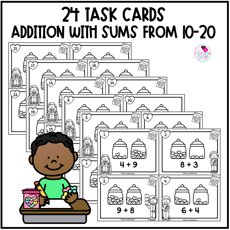 Valentine's Day - Addition - February Math - Write the Room | Made By ...