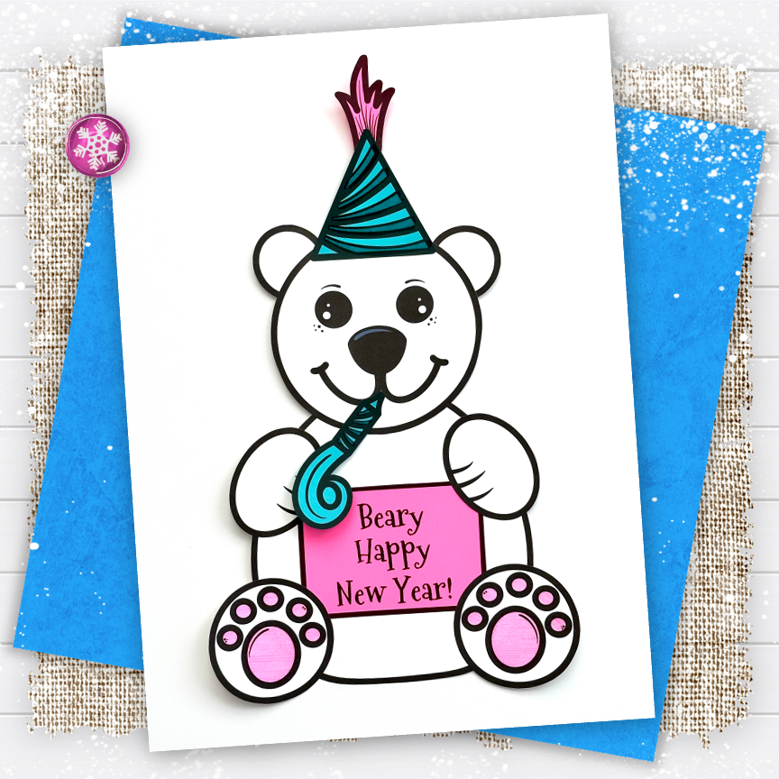 New Years Craft | Polar Bear Winter Craft | Made By Teachers