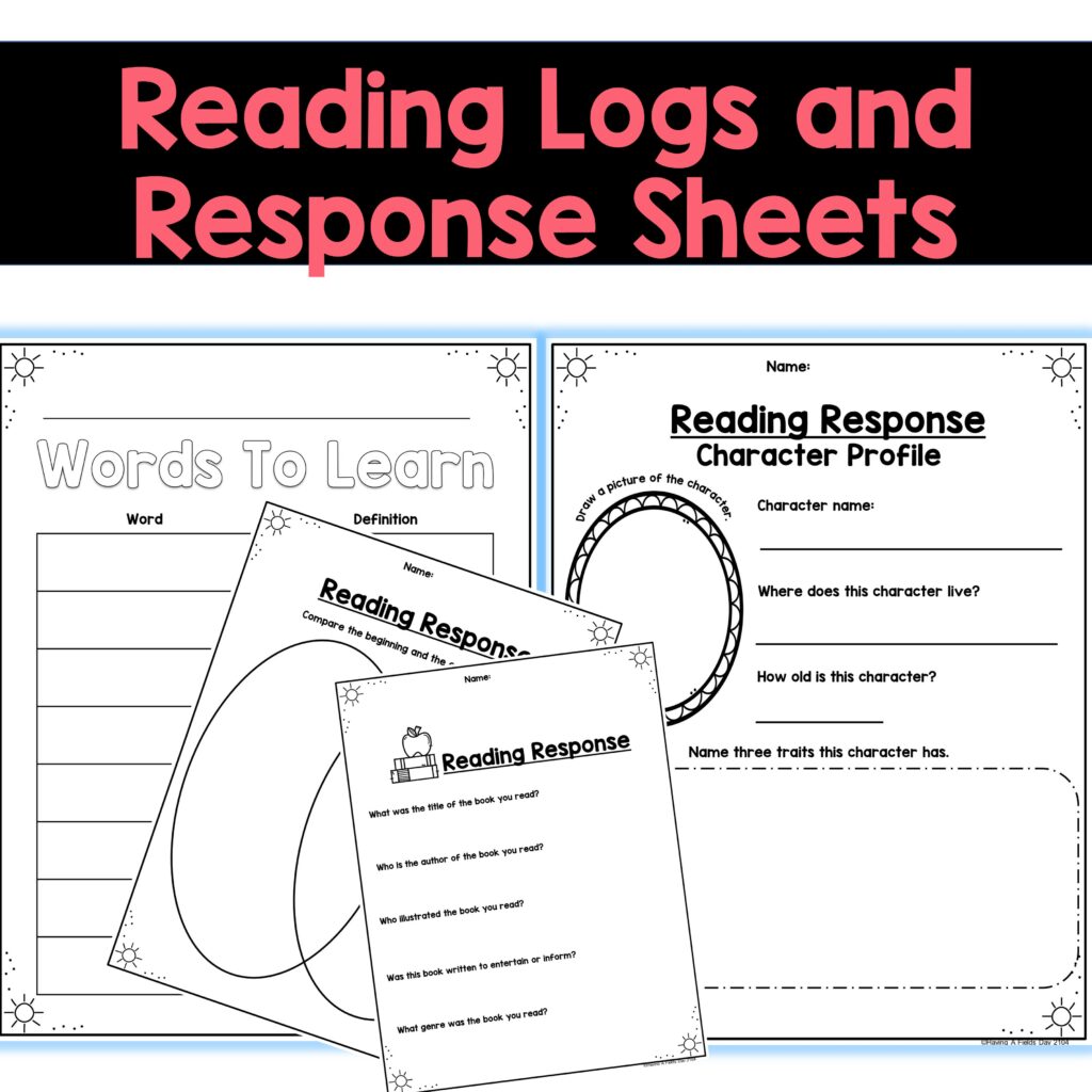 Reading Logs and Response Sheets | Made By Teachers