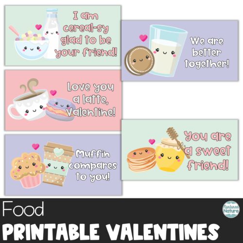 Food Friends Printable Valentine’s Day Cards for Students – Coffee ...