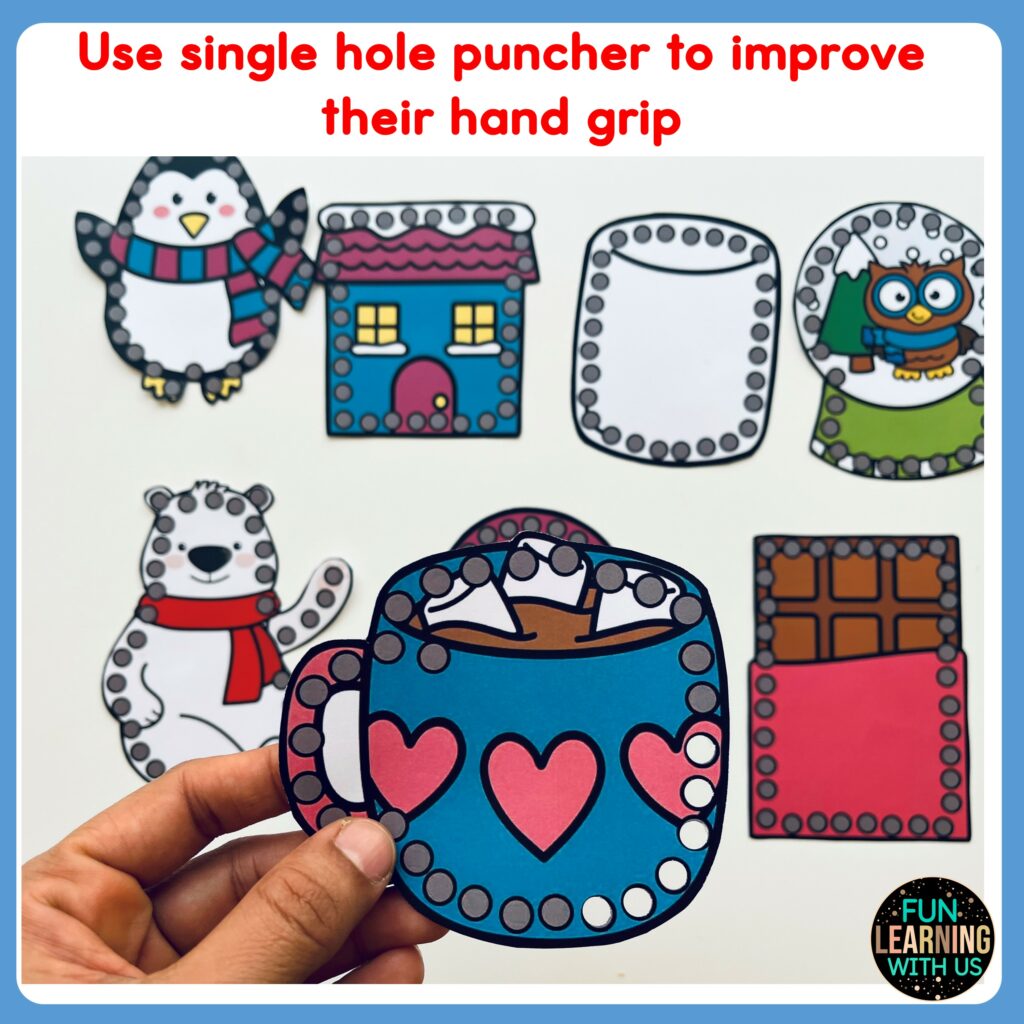 Winter Hole Punch Fine Motor Skill Activity | Made By Teachers