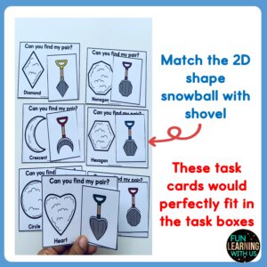Winter 2D Shapes Activity | Snowball & Shovel Shape Puzzles & Task ...
