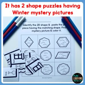 Winter 2D Shapes Activity | Snowball & Shovel Shape Puzzles & Task ...