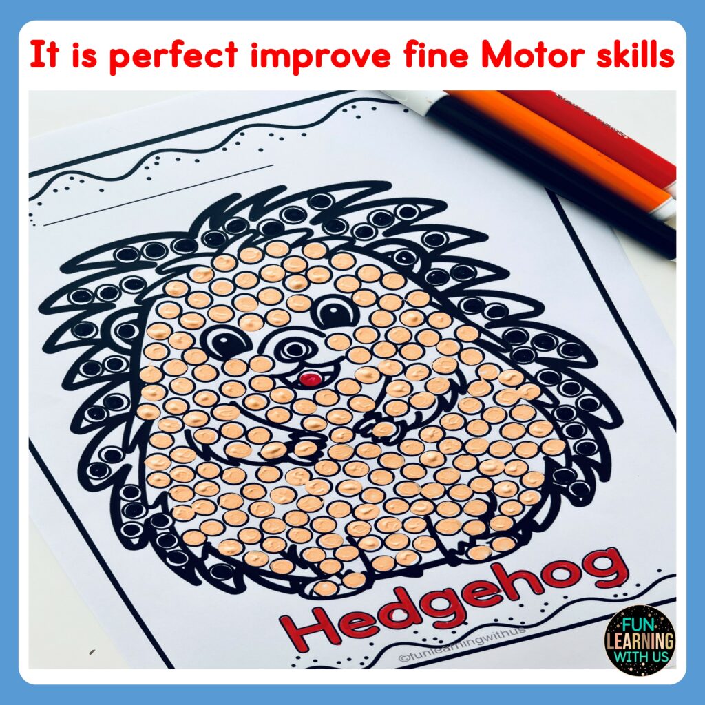 Nocturnal Animals Q Tip Painting | Night Animals Fine Motor Activity ...