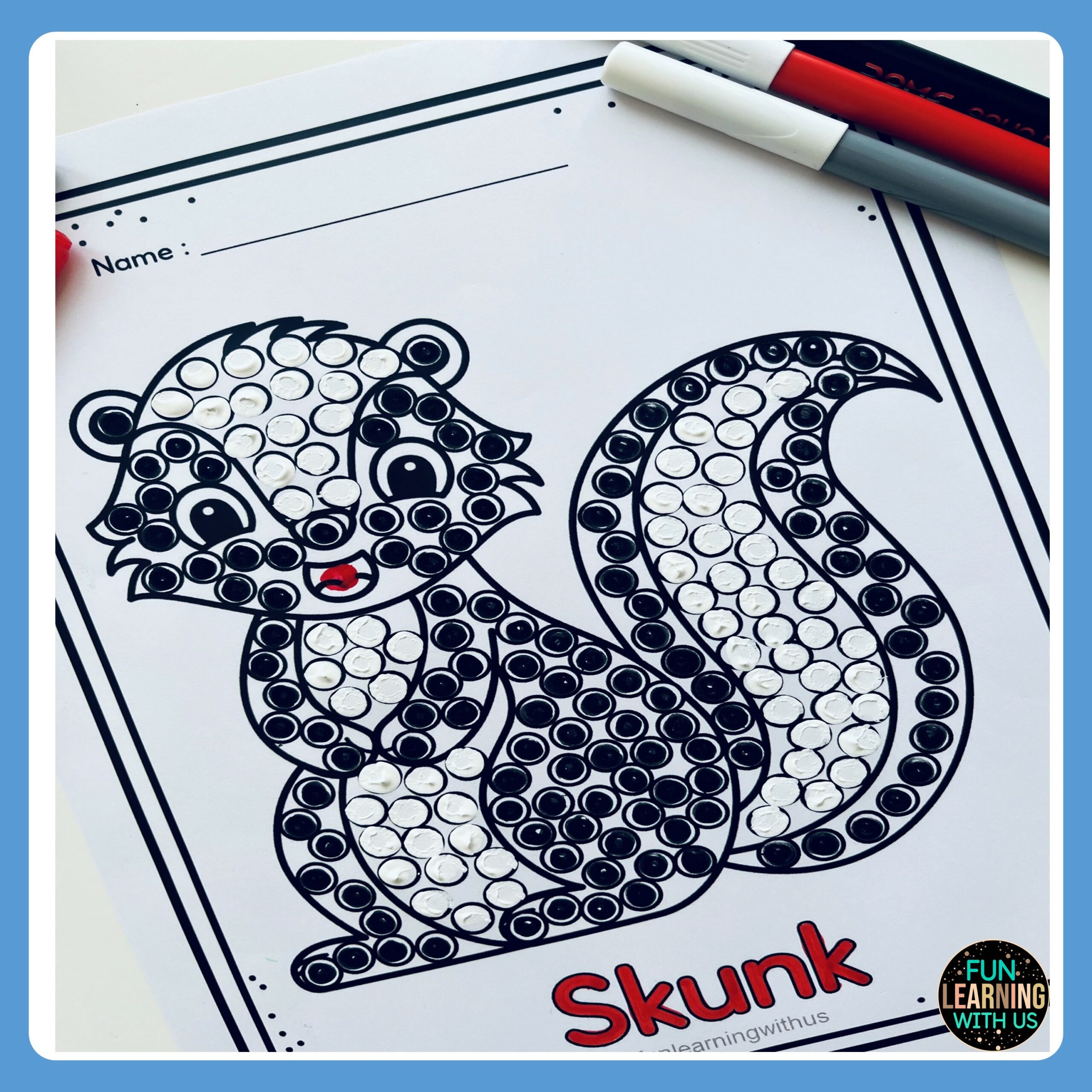 Nocturnal Animals Q Tip Painting | Night Animals Fine Motor Activity ...