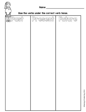 Valentine Verb Tense Sort Cut and Paste Activity | Made By Teachers