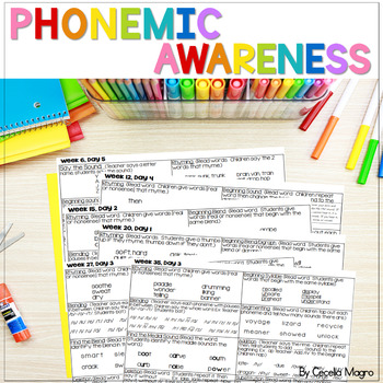 Phonemic Awareness Phonological Awareness Activities SCIENCE OF READING ...