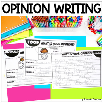 Opinion Writing Prompts Opinion Writing Graphic Organizers | Made By ...