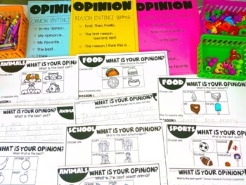 Opinion Writing Prompts Opinion Writing Graphic Organizers - Made By ...