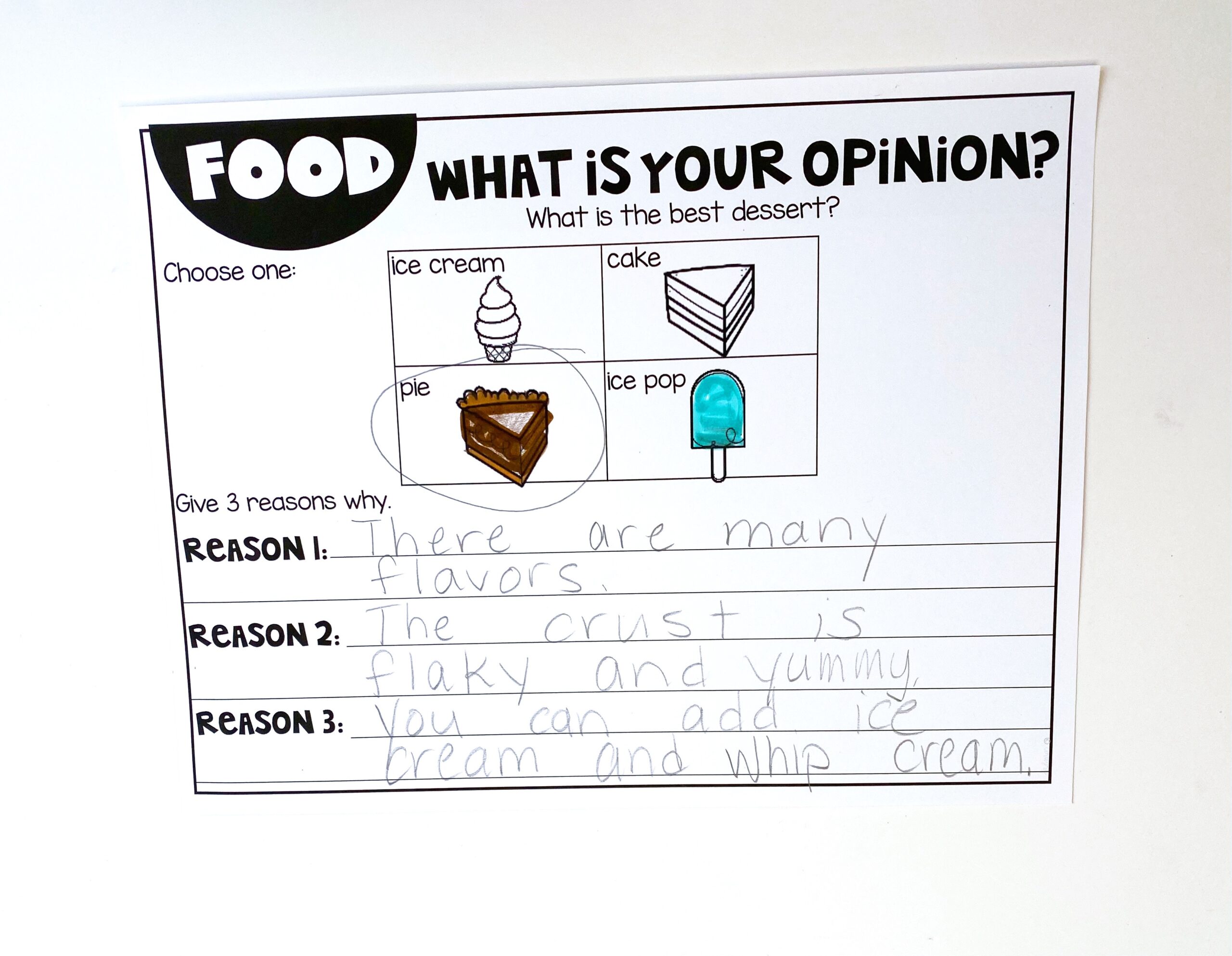 Opinion Writing Prompts Opinion Writing Graphic Organizers | Made By ...